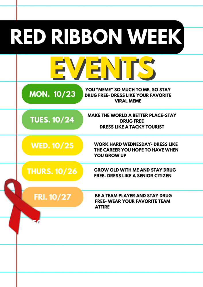 Red Ribbon Week 2023 | Foster Park Elementary